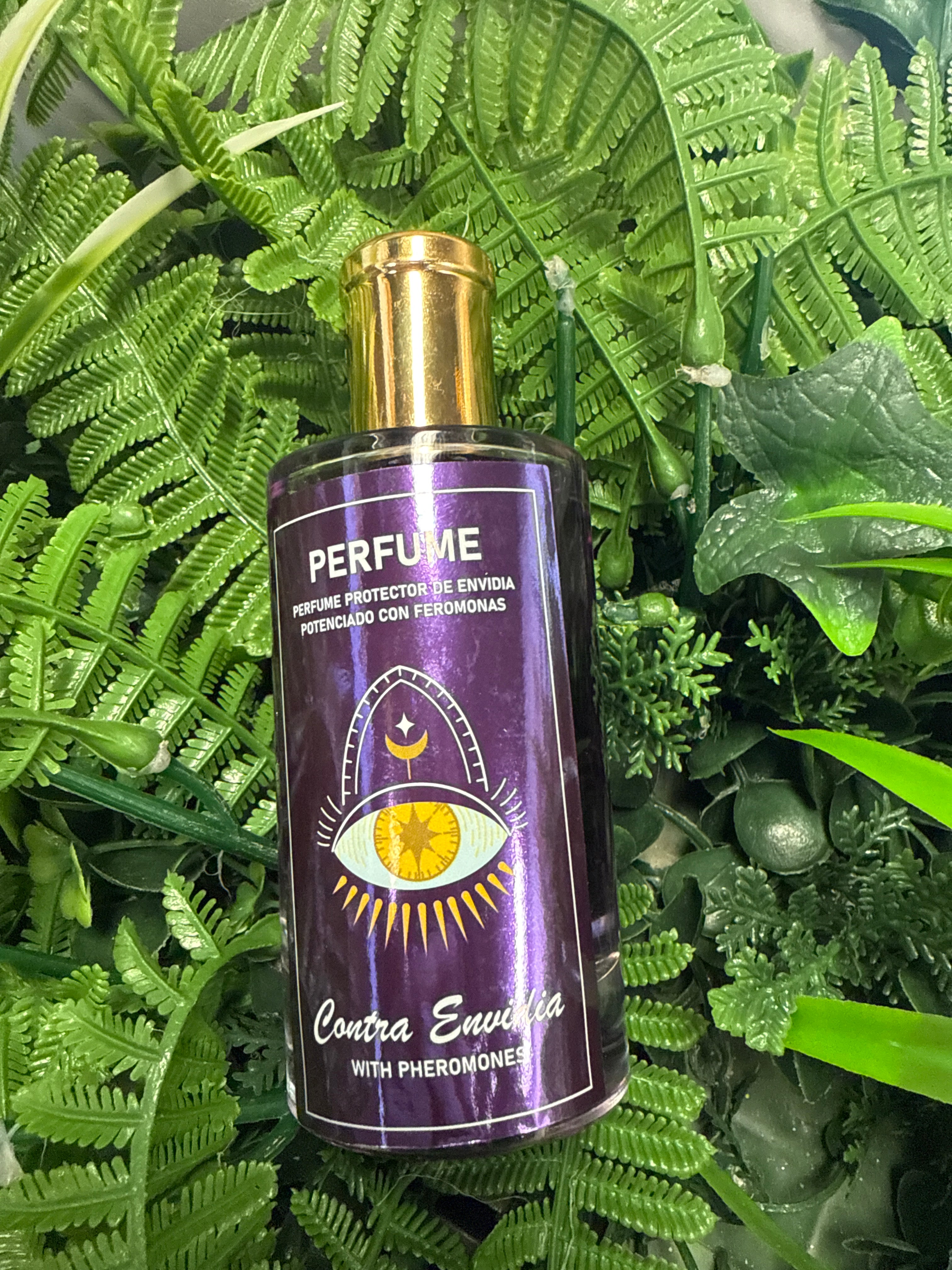 Perfume Dorado Contra Envidia – Cuarzos y Mas